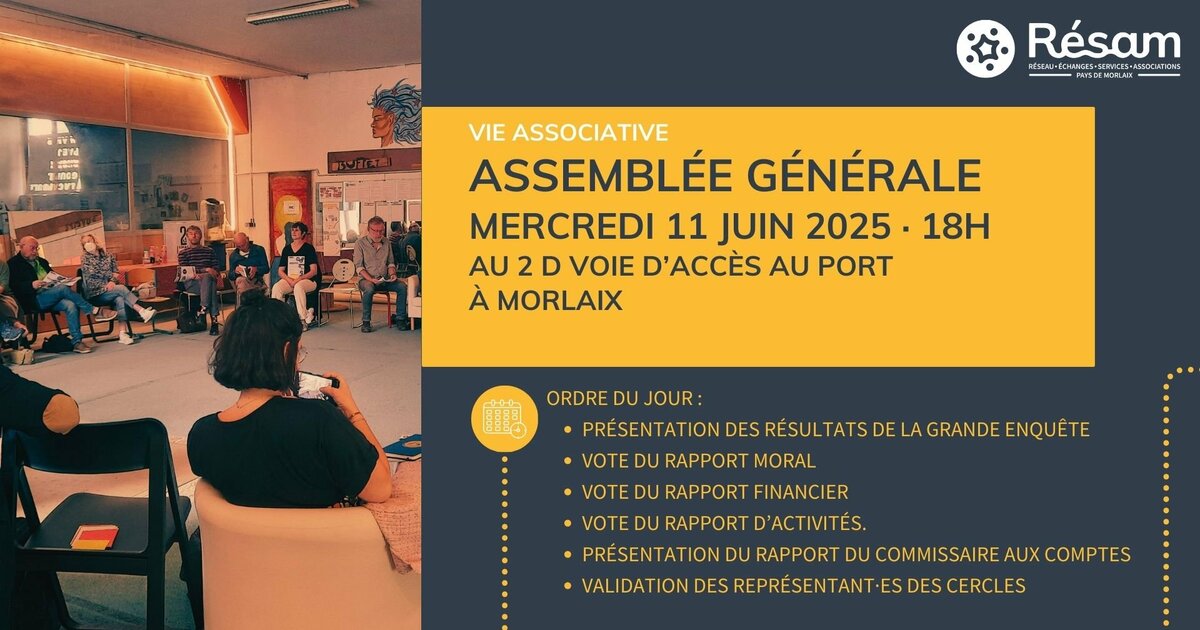 Assemblée générale du RESAM - 11 juin 2025 - Résam